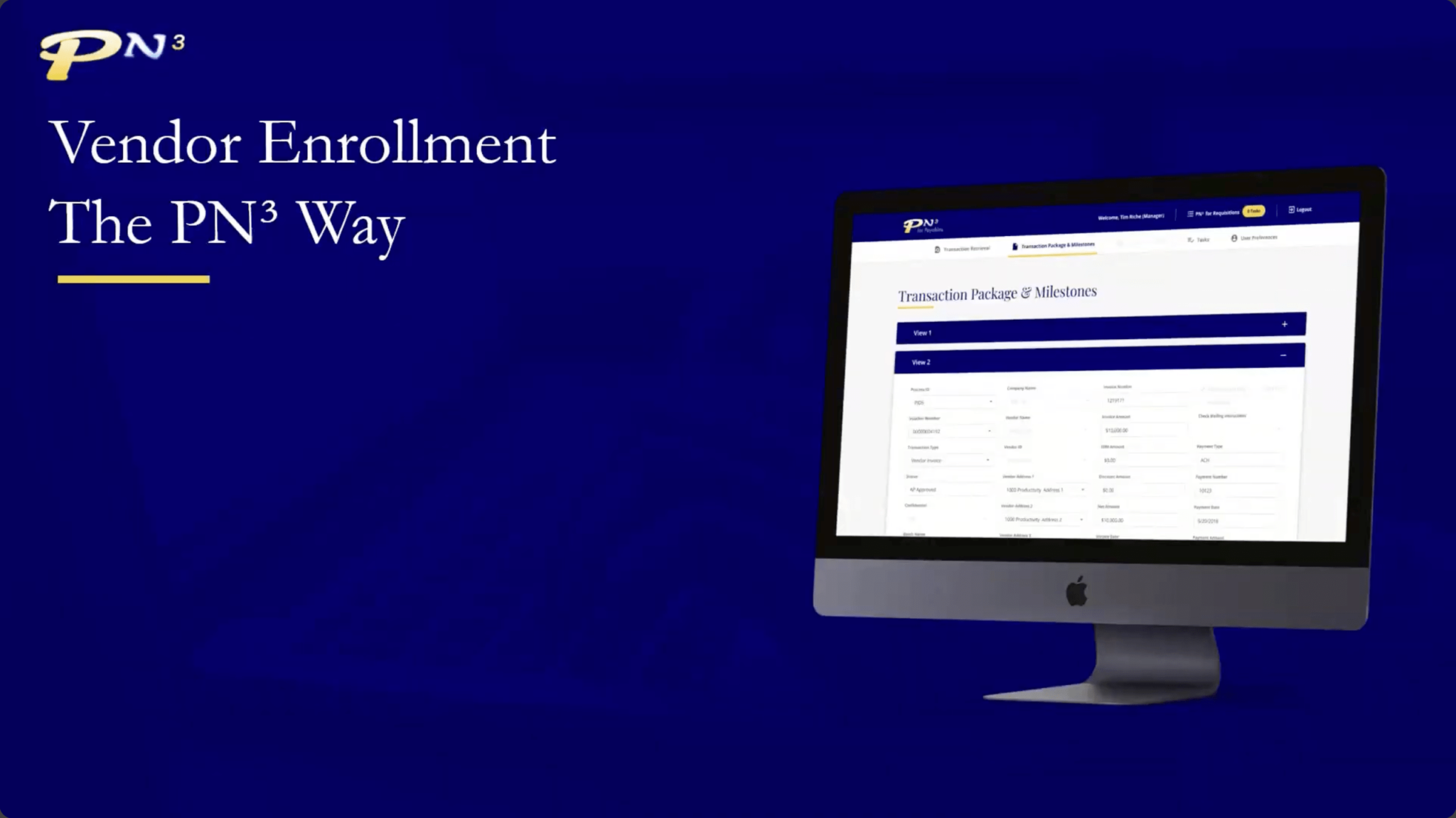 Vendor Portal – PN³ Solutions